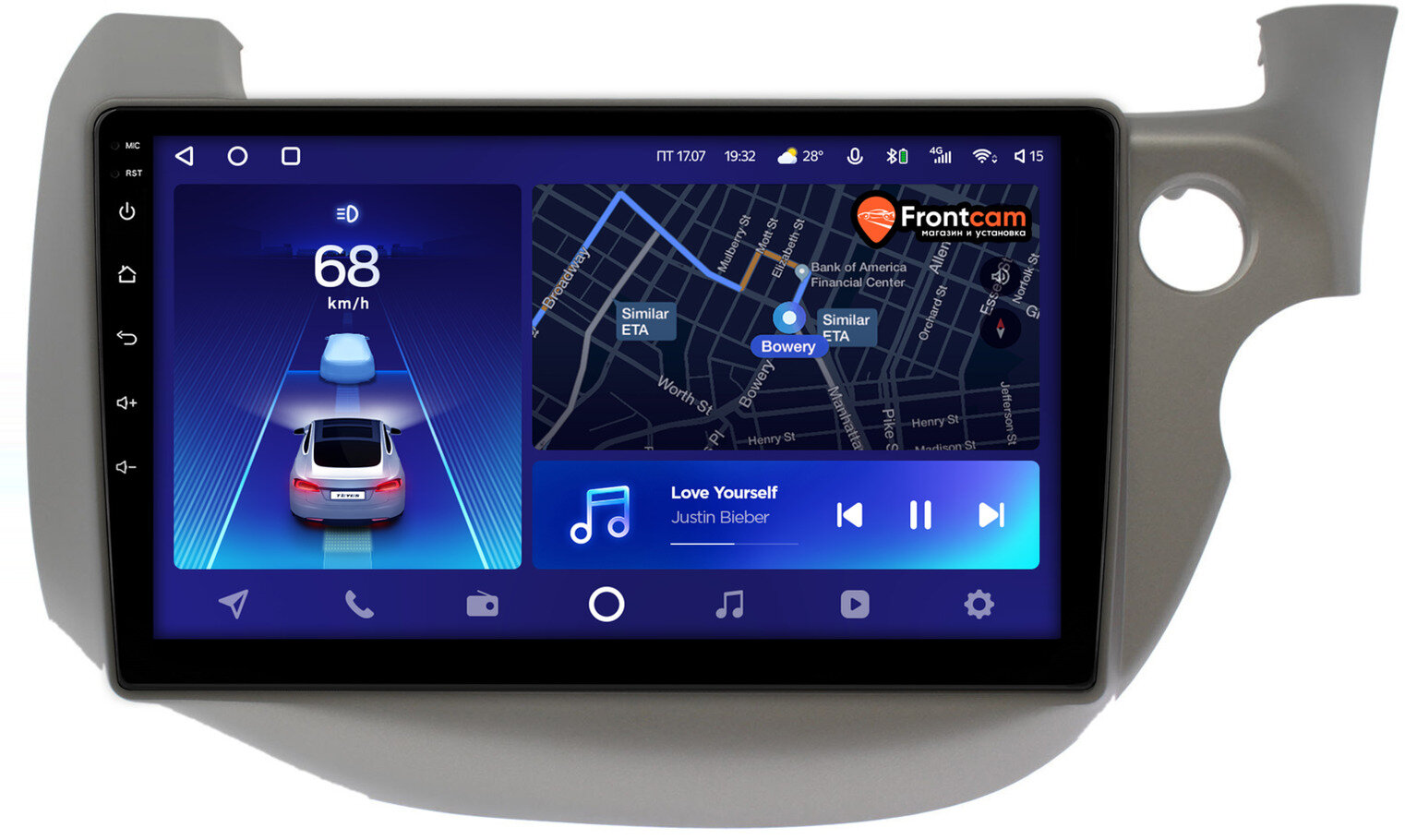 Штатная магнитола Honda Fit 2 2007-2014 Teyes CC2 PLUS 6/128 10" RM-10-3186 Android 10 (4G-SIM, DSP, QLed)