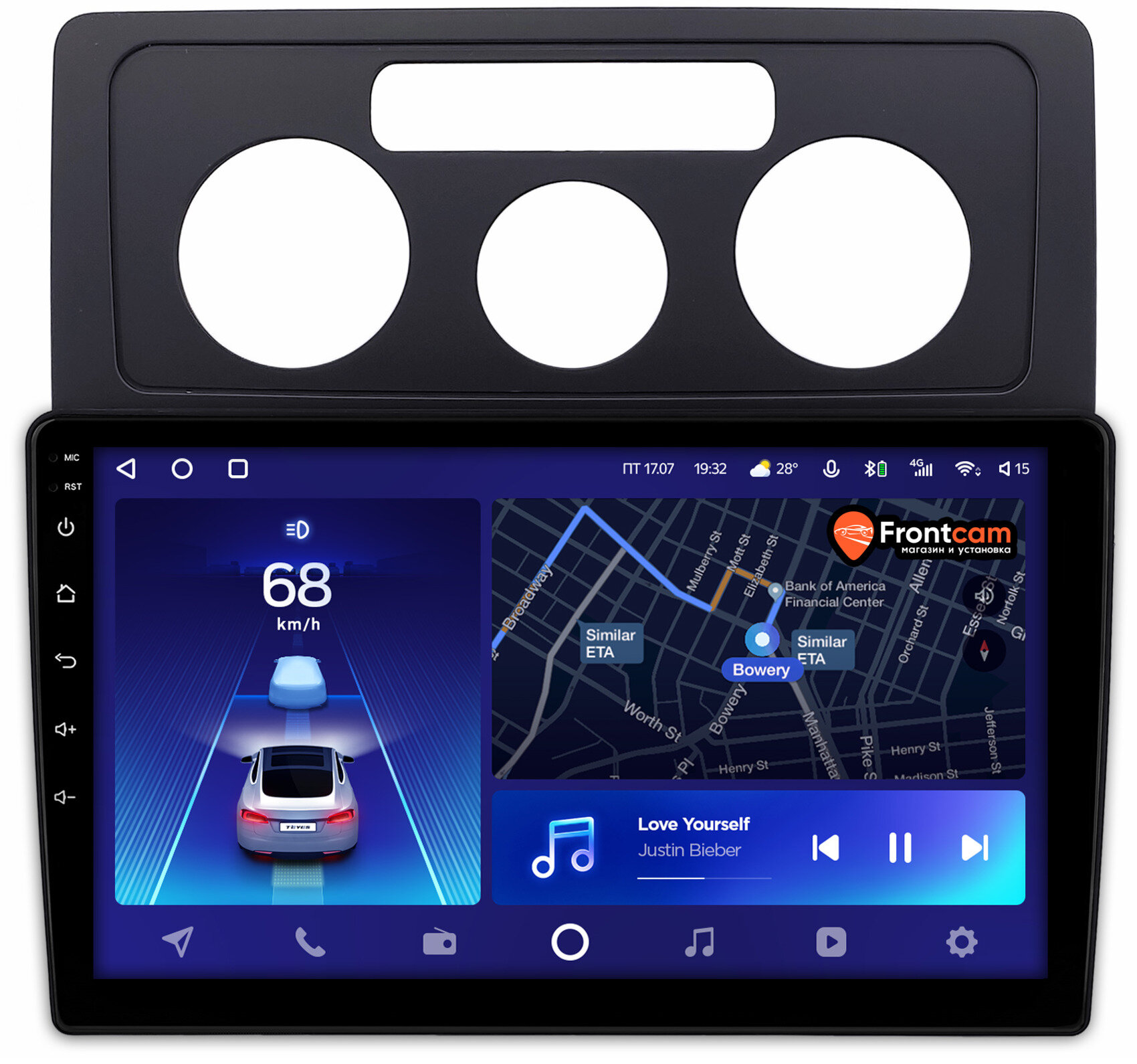 Штатная магнитола Teyes CC2 PLUS 6/128 10" RM-10-3360 Volkswagen Caddy 3 2004-2015 (авто без климат-контроля) Android 10 (4G-SIM, DSP, QLed)