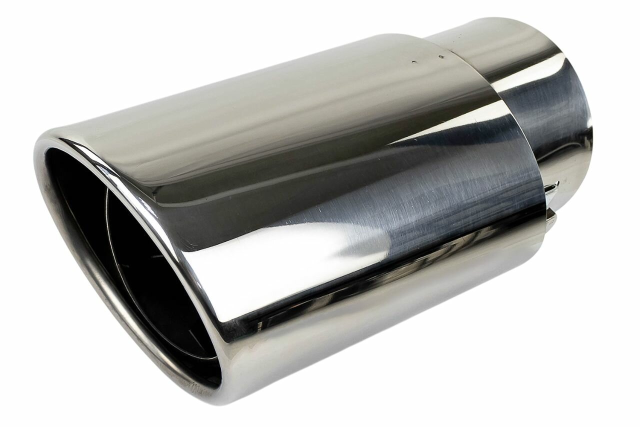 Овальная насадка глушителя Sal-Man HJ-898 d86х65мм из нержавеющей стали