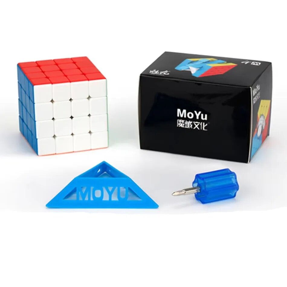 Магнитный кубик Рубика Moyu Meilong 3M Синий, 4x4 M