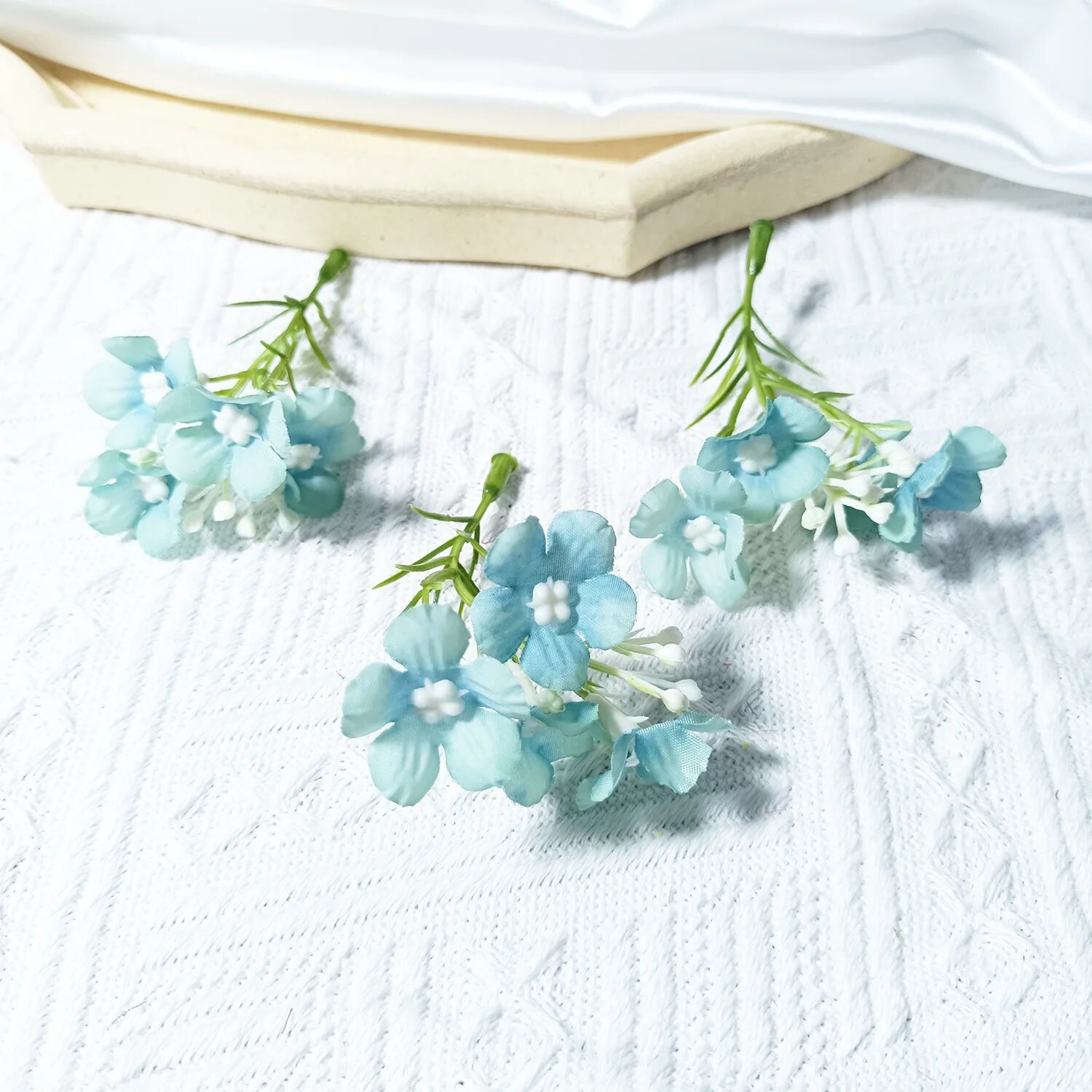 Искусственные цветы, 20pcs, голубые