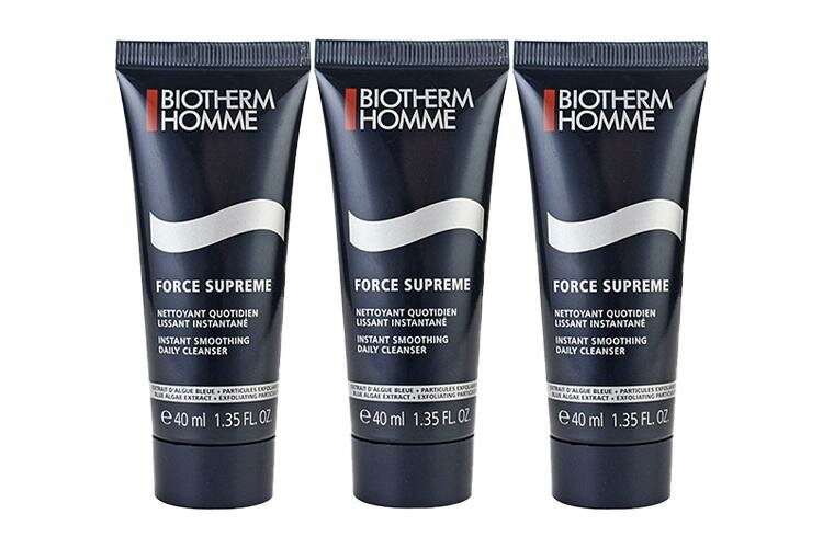 Набор пробников мужской BIOTHERM Blue Diamond Cleanser увлажняющий питающий, 40ml*3