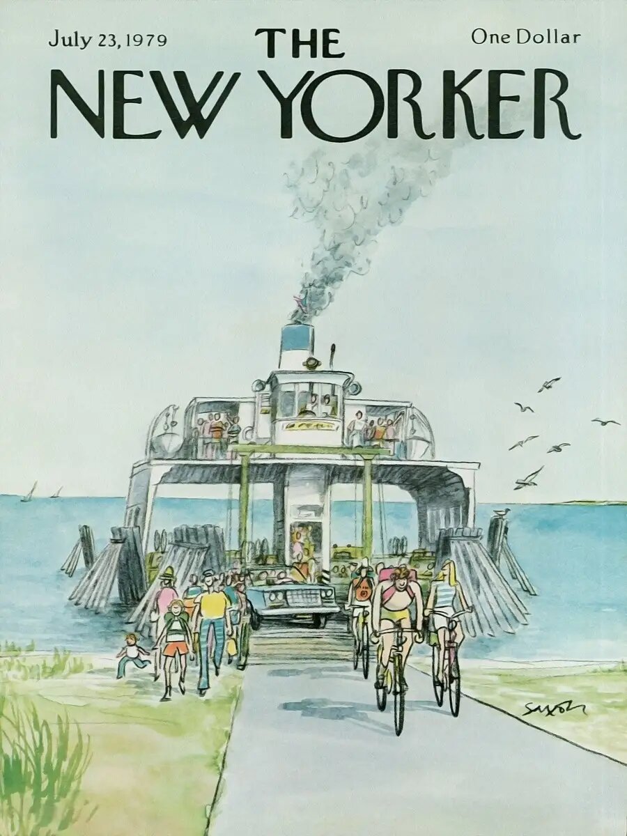 Постер New Yorker Нью Йоркер июль, 40 x 50 см (без полей), бумага, без рамы — фото 1