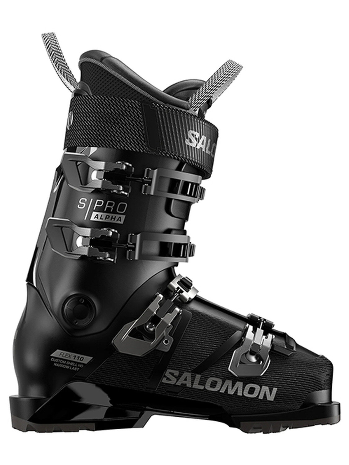 Горнолыжные ботинки Salomon S/Pro Alpha 110 GW Black/Dark Grey Met./Black 25/26 , для мужчин , черный