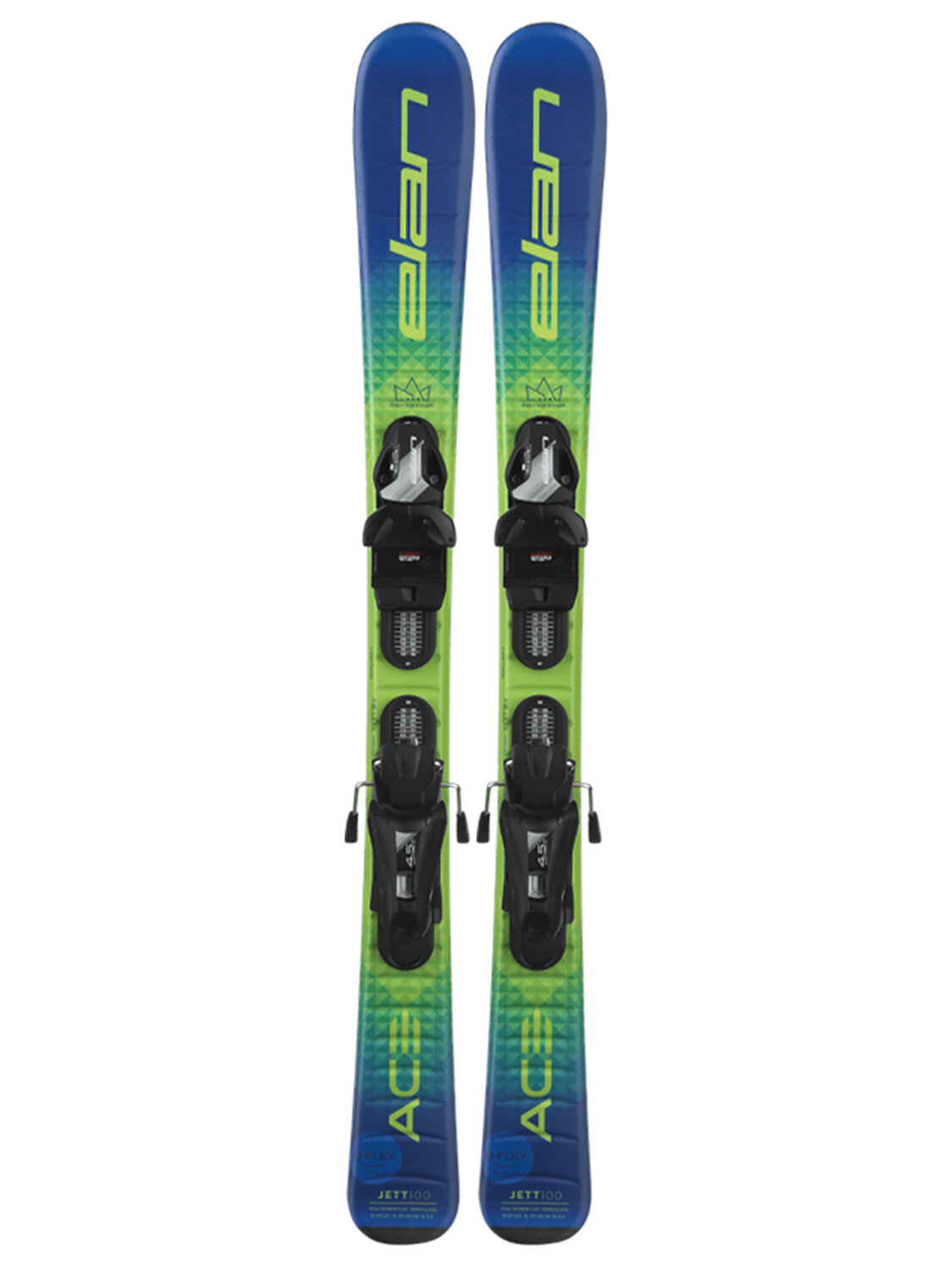 Горные лыжи с креплениями Elan Jett JRS + EL 4.5 Shift 23/24 , для детей , Синий