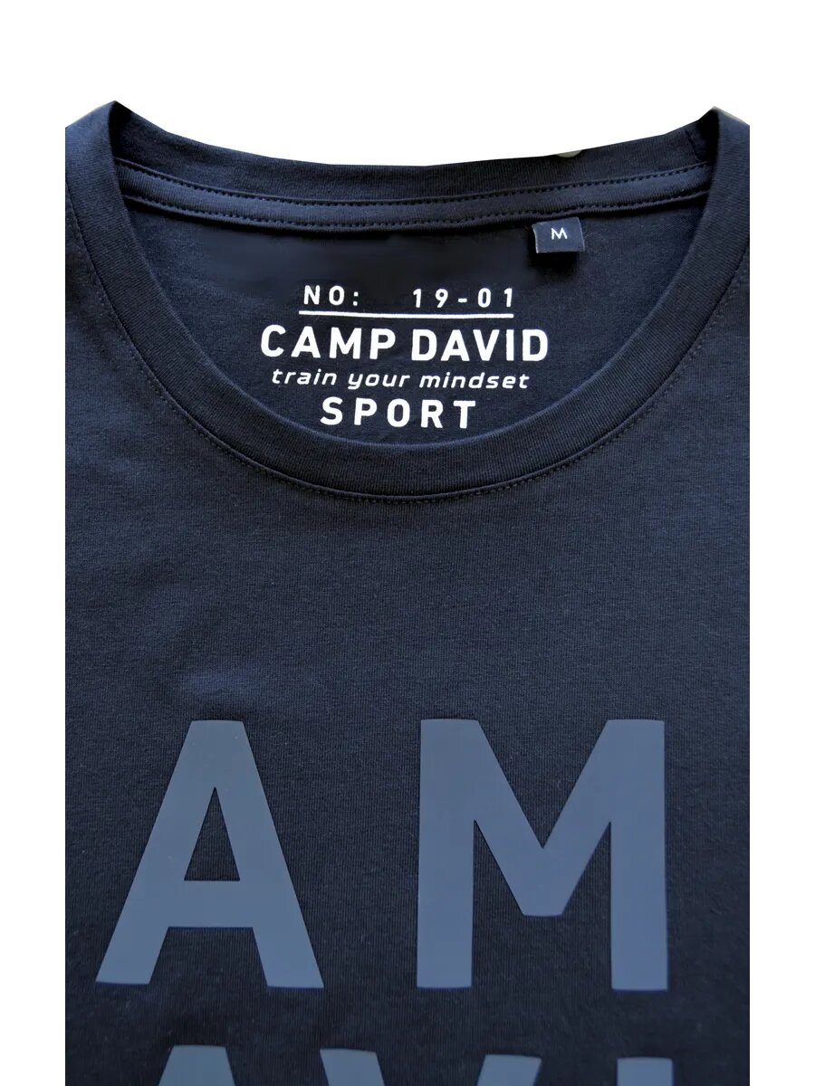 Футболка Camp David, размер M, синий/темно-синий — фото 1
