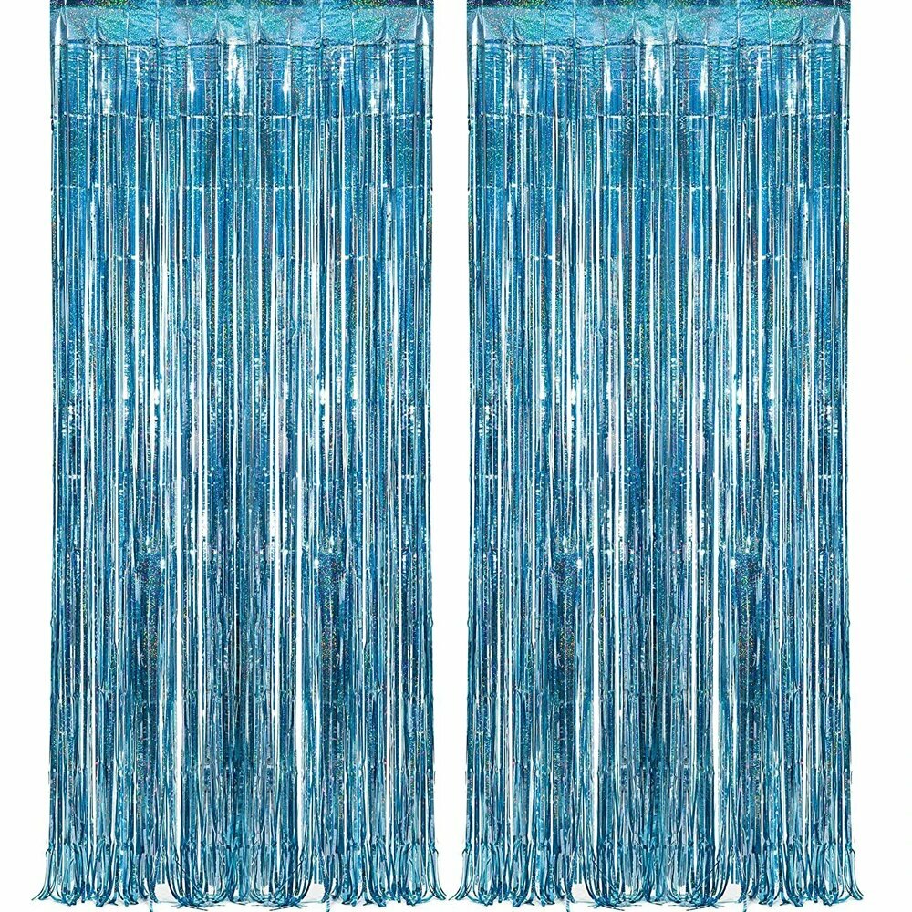 Фольговая занавеска Light blue 2 шт.