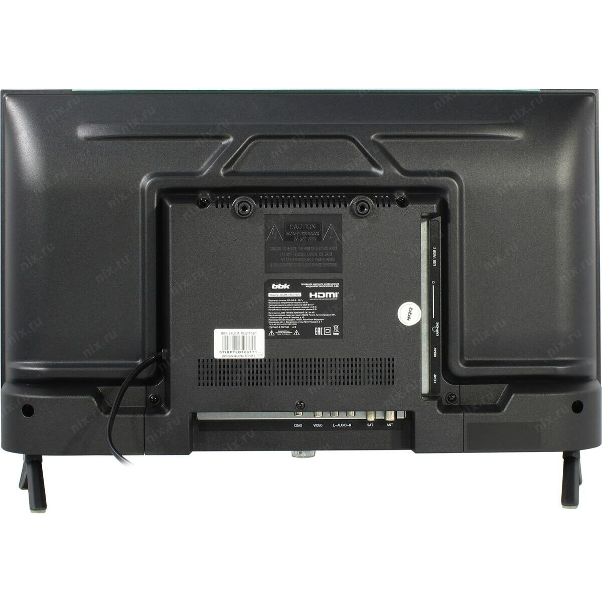 23.6" LED ЖК телевизор BBK 24LEM-1032/TS2C (1366x768, HDMI, USB, DVB-T2) — фото 1