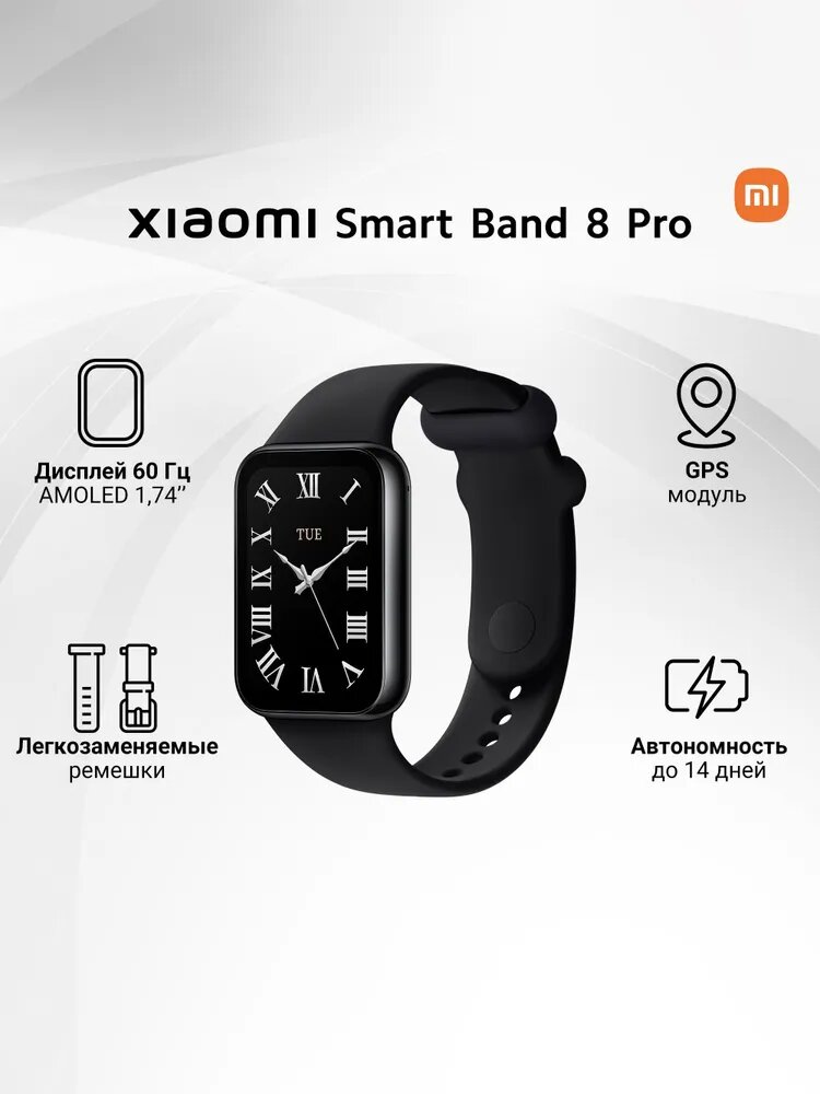 Фитнес-браслет Xiaomi, черный