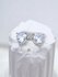Серьги пусеты, кристаллы Swarovski, фианит, белый, серый