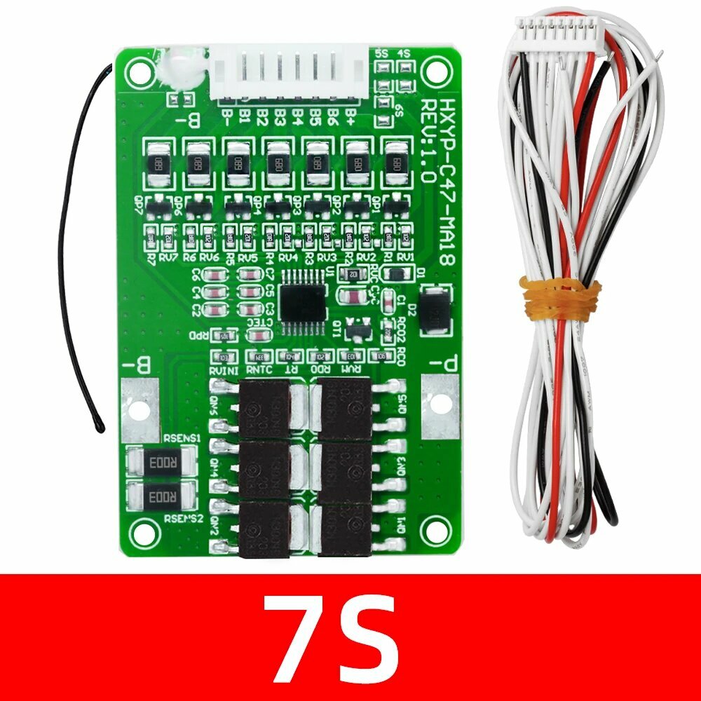 BMS плата 4S/5S/6S/7S baishundianzi