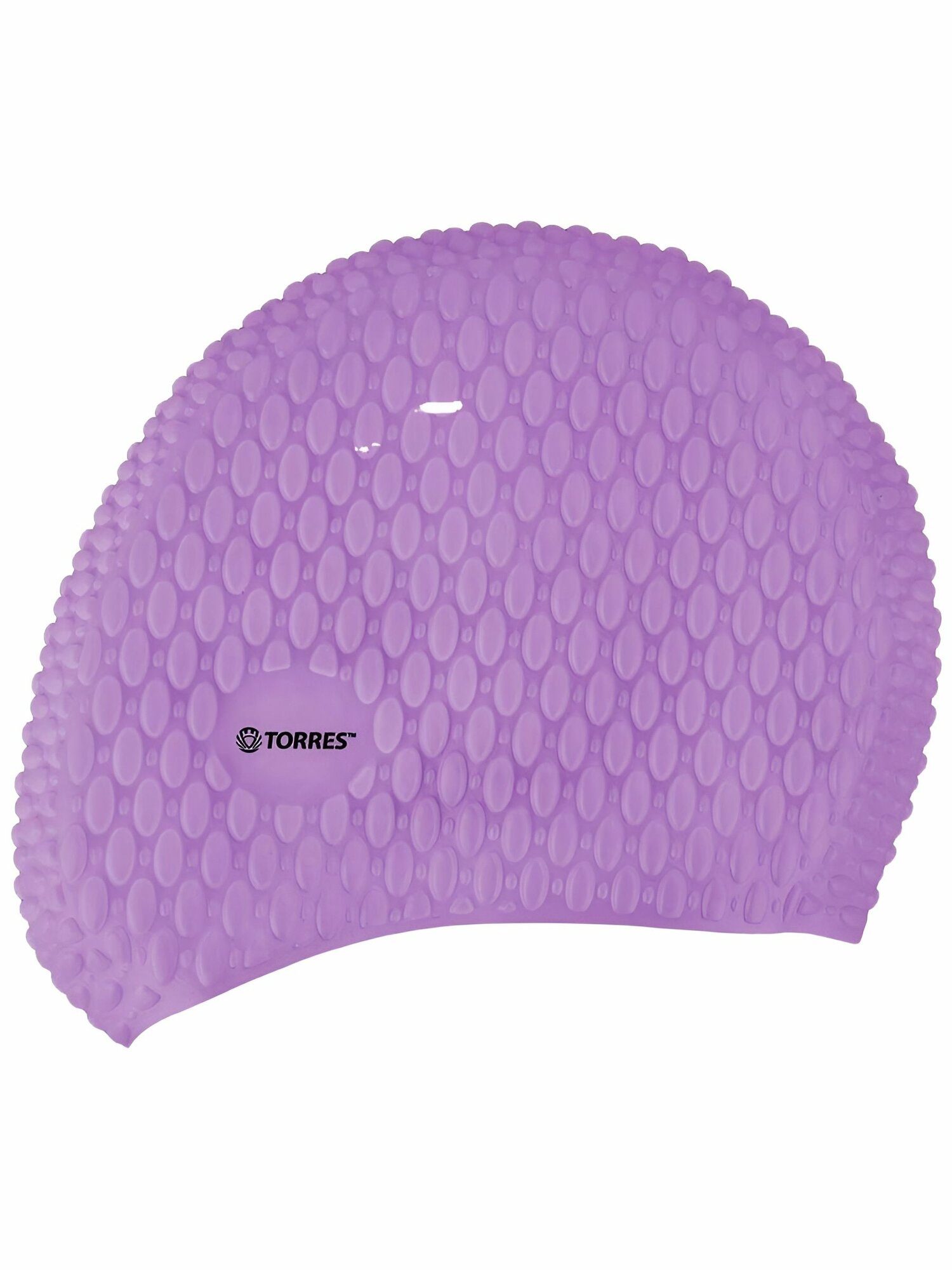 Шапочка для плавания Torres Bobbles, силикон SW-12204VL сиреневый