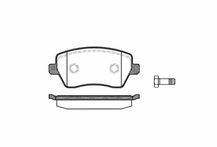 REMSA 0987.00 Колодки тормозные RENAULT LOGAN/DUSTER/CLIO 04- перед.