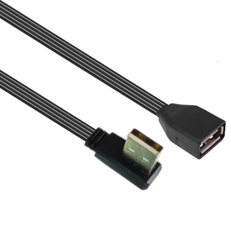 USB 2.0 удлинитель прямой/под углом 90°, 5cm - Согните вправо