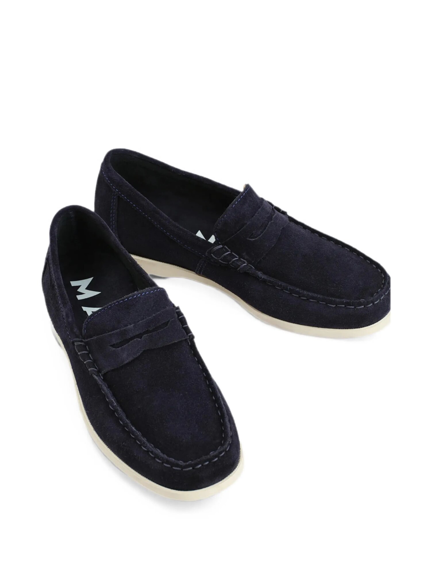 Лоферы Manebi Suede penny loafers, размер 42, blue — фото 1