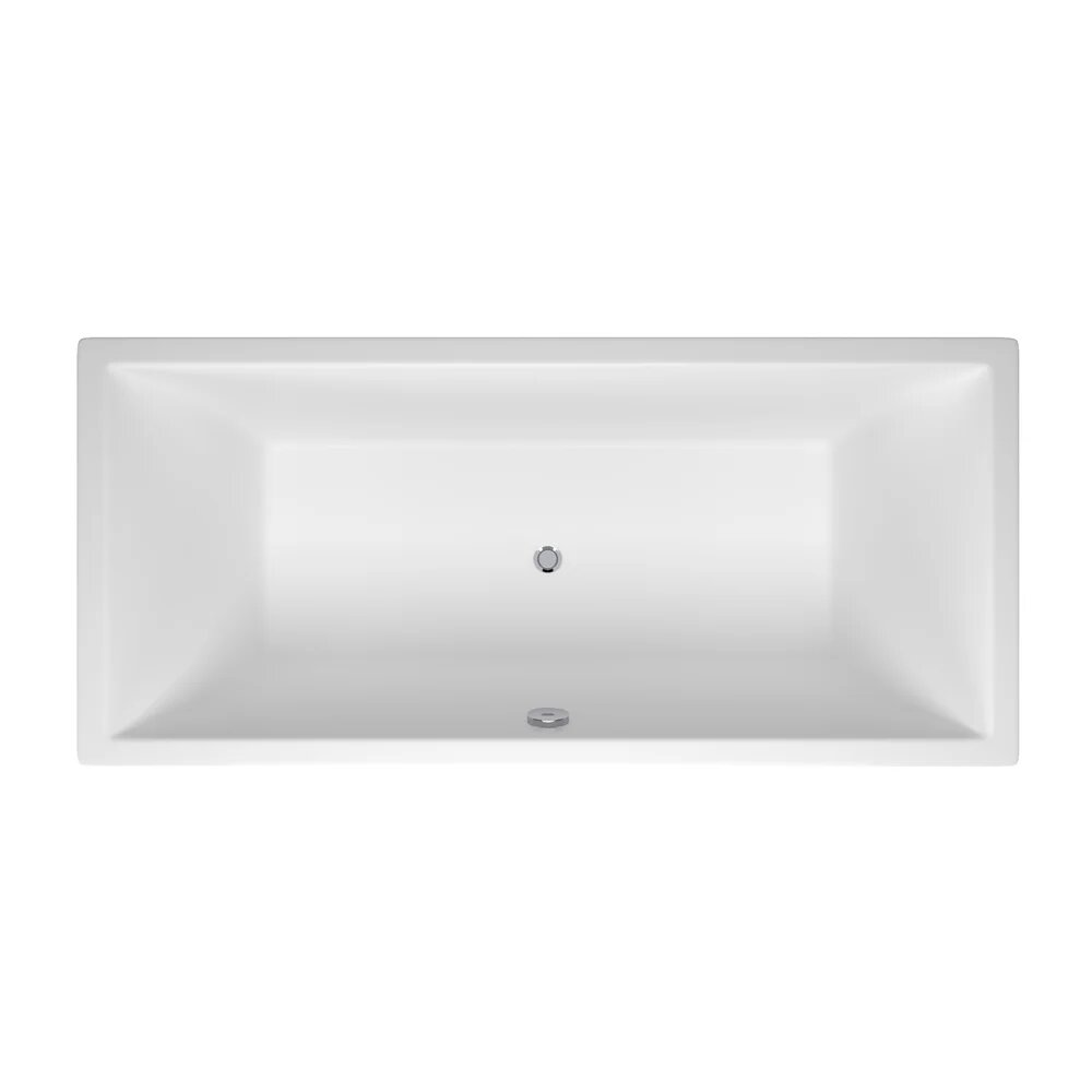 Акриловая ванна ALBA SPA Kero 170x80, с каркасом, пристенная, белая, глянцевая, прямоугольная