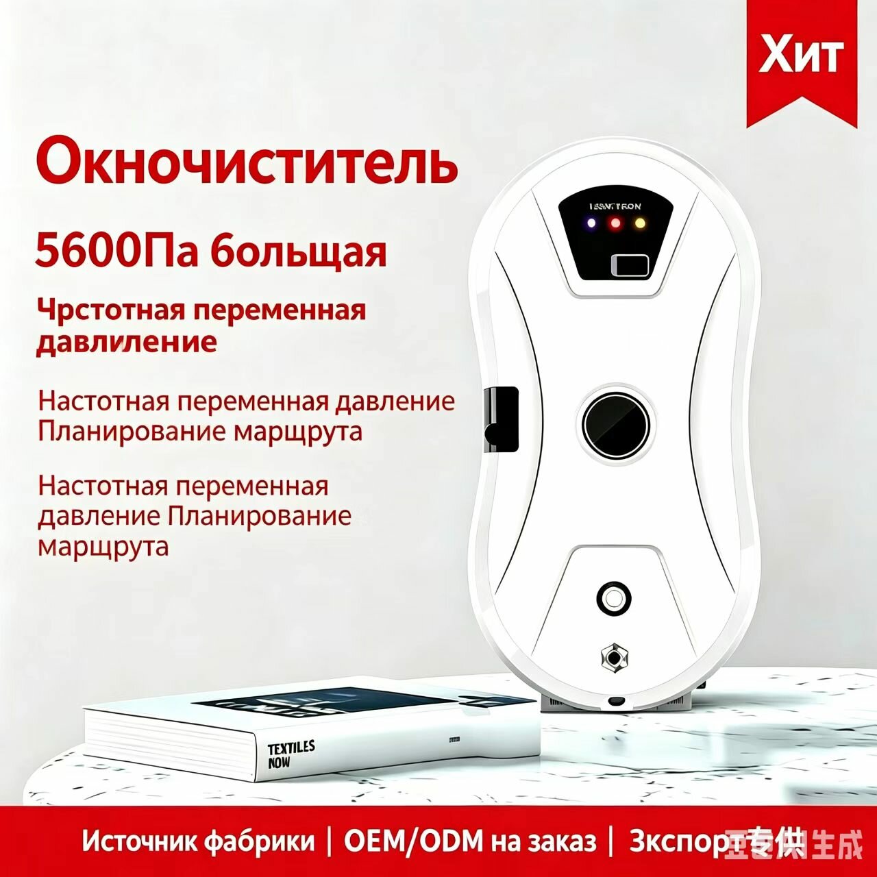 Робот для мойки окон Робот мойщик окон с распылителем , белый