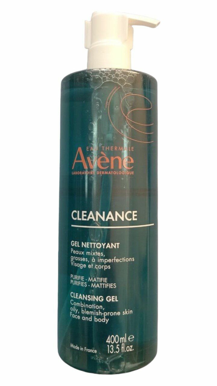 Avene Очищающий матирующий гель Gel nettoyant Cleansing Gel Purifyng Mattifing, 400 мл