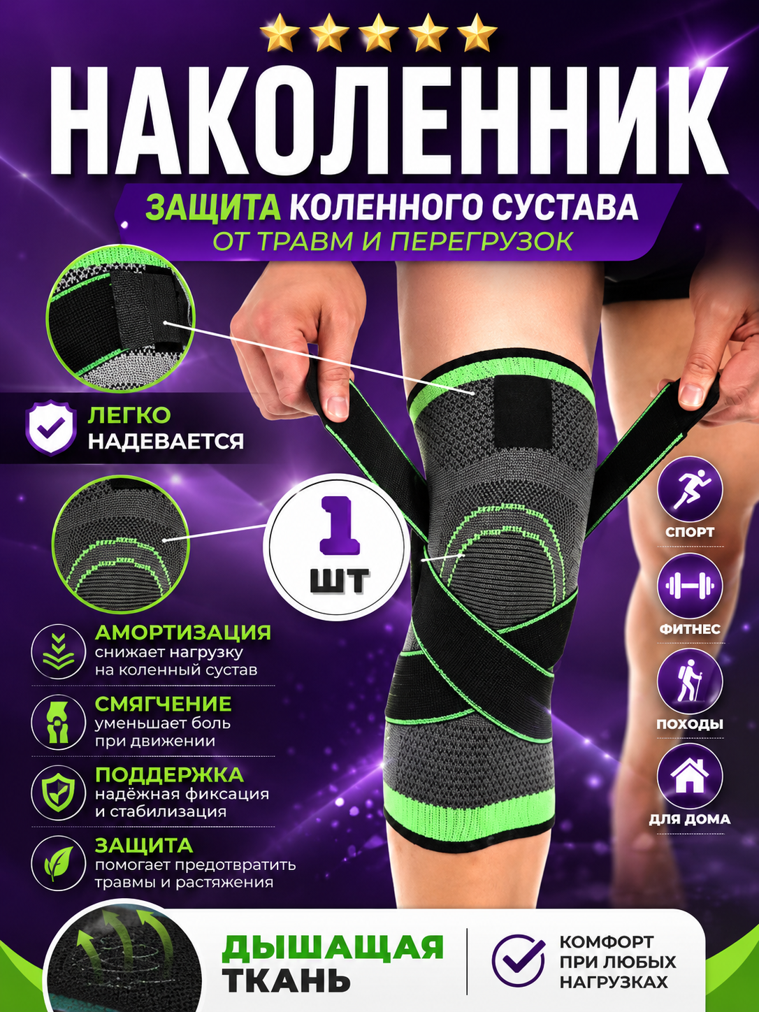 Бандаж на коленный сустав