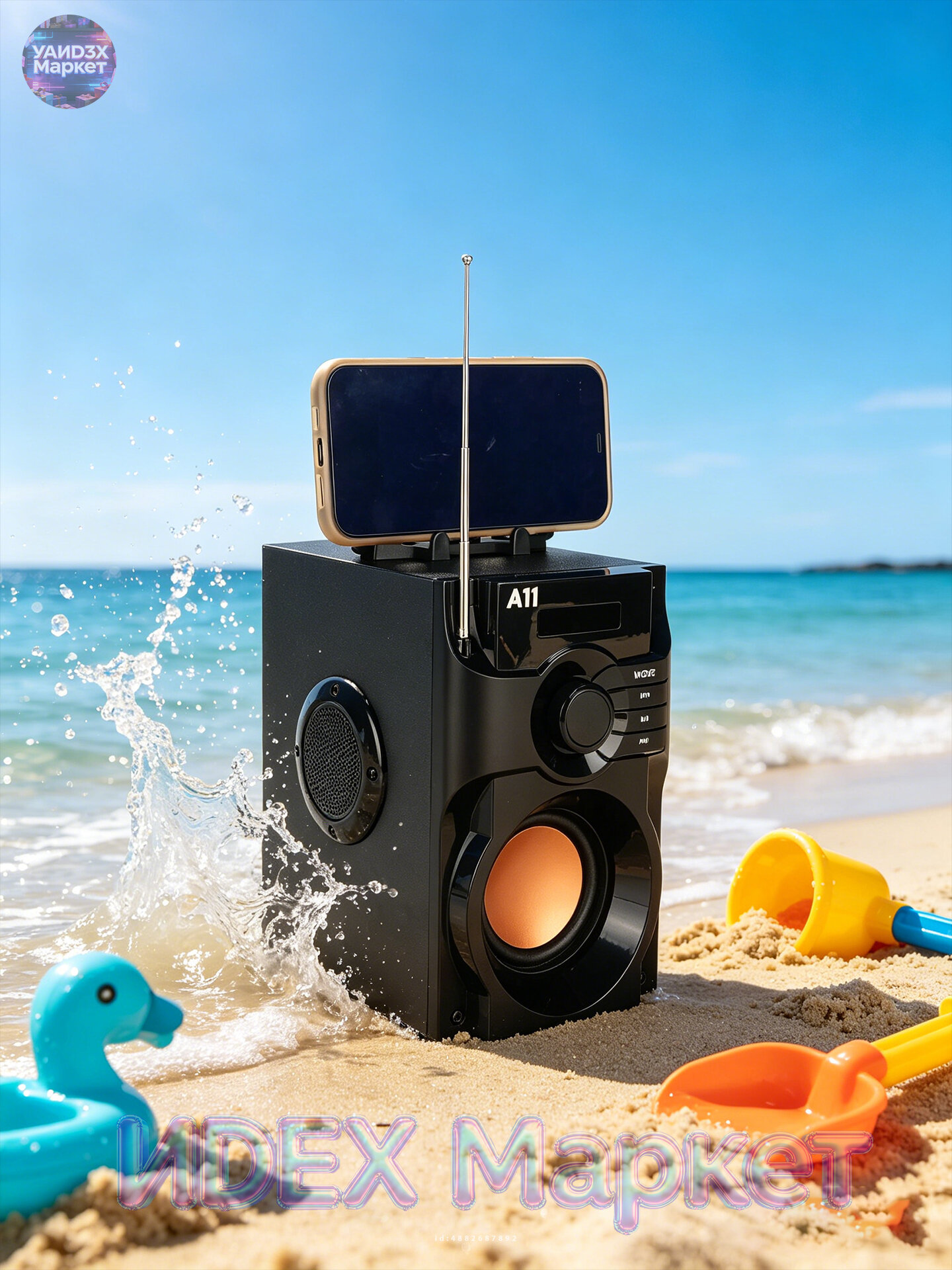 Водонепроницаемый портативный Bluetooth-динамик с сабвуфером, беспроводной стереозвук, насыщенные басы, возможность путешествовать по вечеринкам