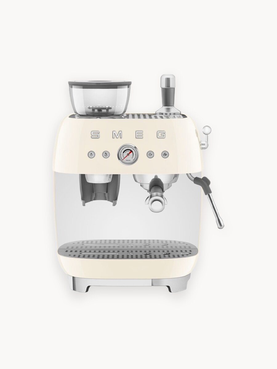 Кофеварка рожковая Smeg EGF03CREU, 1650 Вт, давление 20 Бар, двойной термоблок