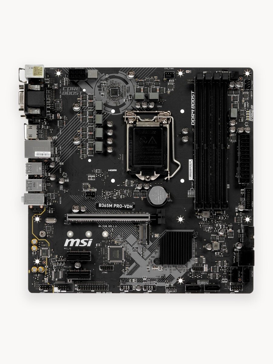 Материнская плата MSI B365M Pro-VDH, сокет LGA 1151, 4 слота DDR4, microATX