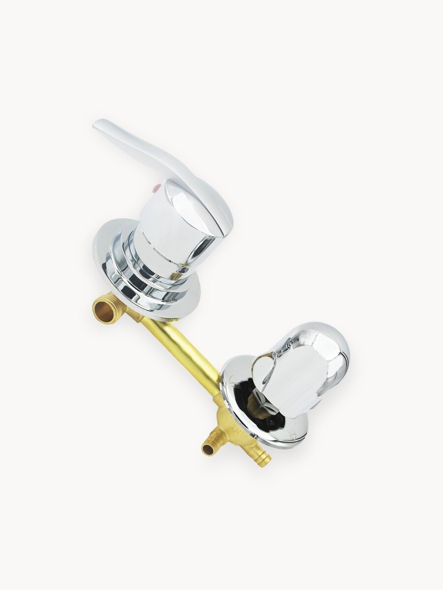 Смеситель для душевой кабины на 3 режима 120 мм под хомут