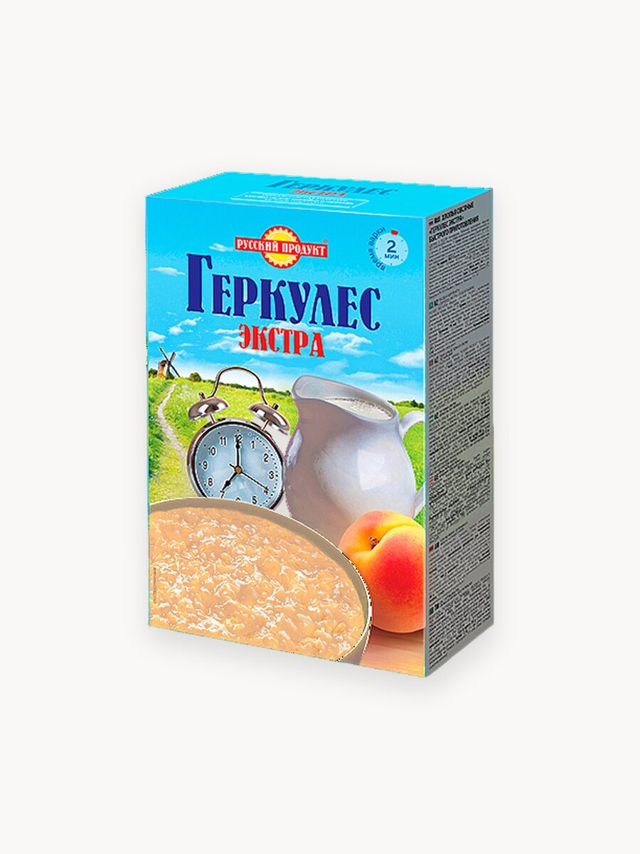 Геркулес Русский продукт Экстра овсяные хлопья быстрого приготовления 1000г