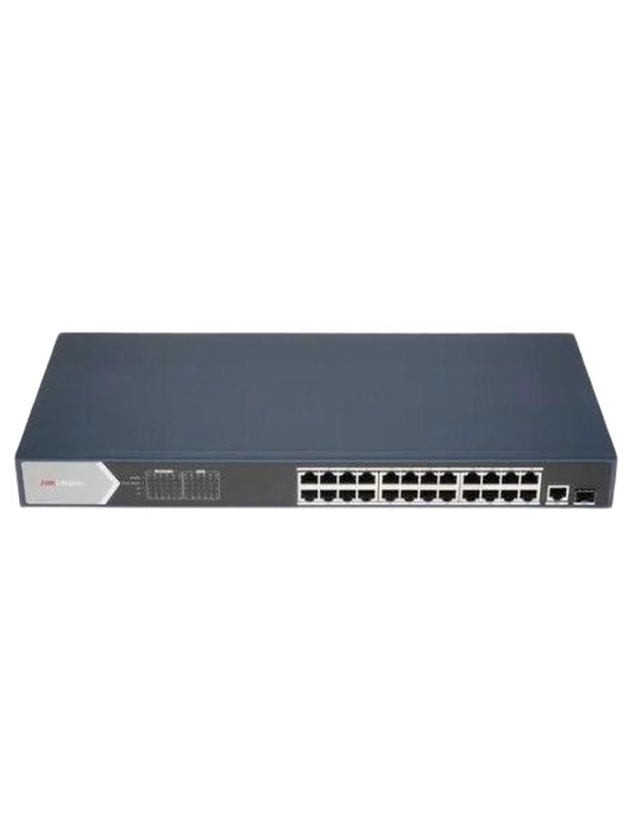 Коммутатор Hikvision DS-3E0526P-E 25G 1SFP 24PoE+ 270W неуправляемый