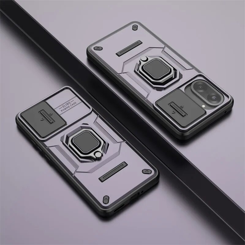 Чехол для OnePlus Nord CE5 Slide Camera Len Чехлы OnePlus Nord CE5 Чехол-бампер Фиолетовый, Purple