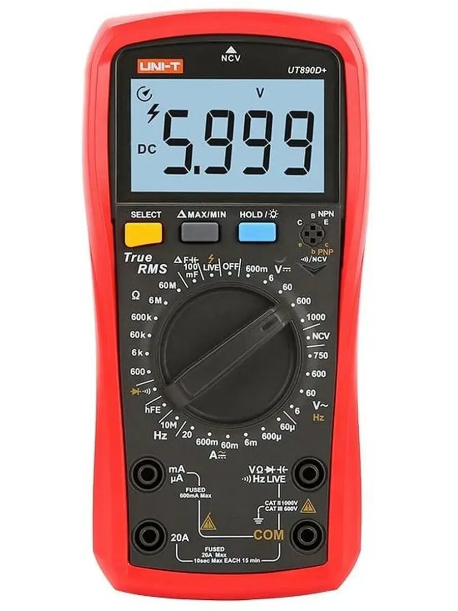 Универсальный цифровой Датчик утечки тока UT890D+