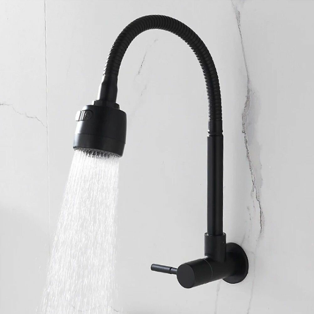Смеситель для кухни, раковина, гибкий шланг, холодная вода, два режима, настенный кран