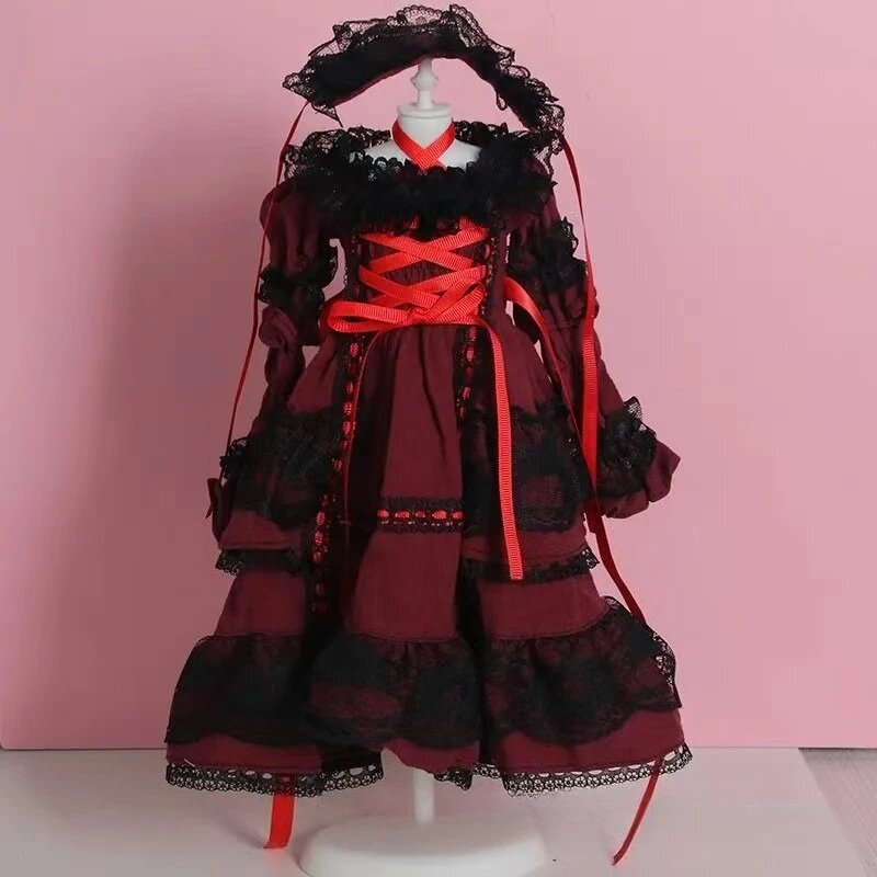 Кукольное платье 60 см для 1/3 BJD куклы Red