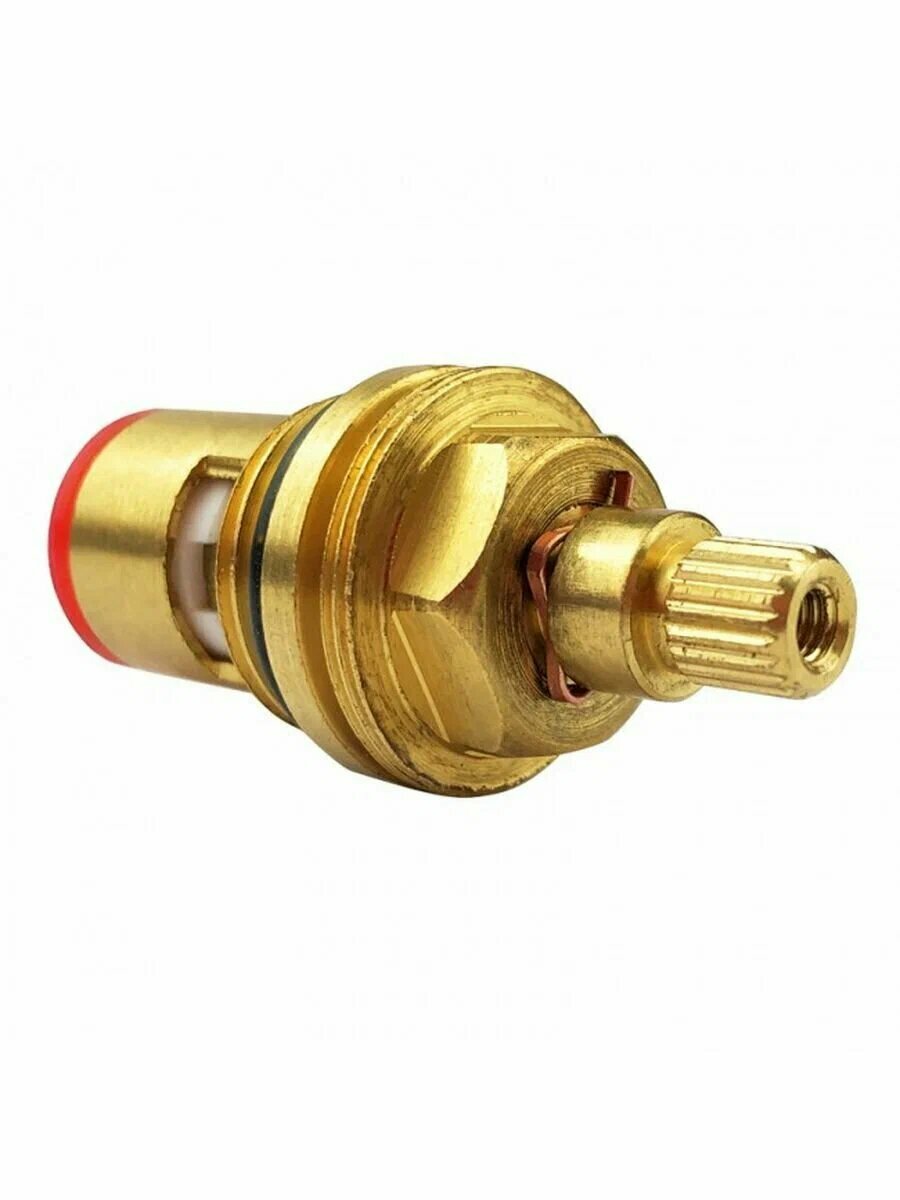 Кран-букса Frap F52-7, латунь, керамика, 1/2", 20 шлица, угол поворота 90°, золотистая