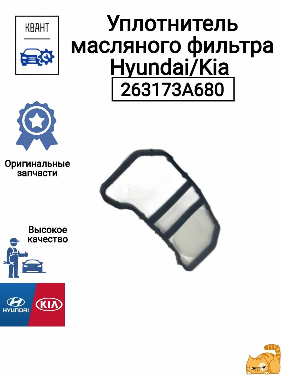 Уплотнитель масляного фильтра Hyundai/Kia 263173A680