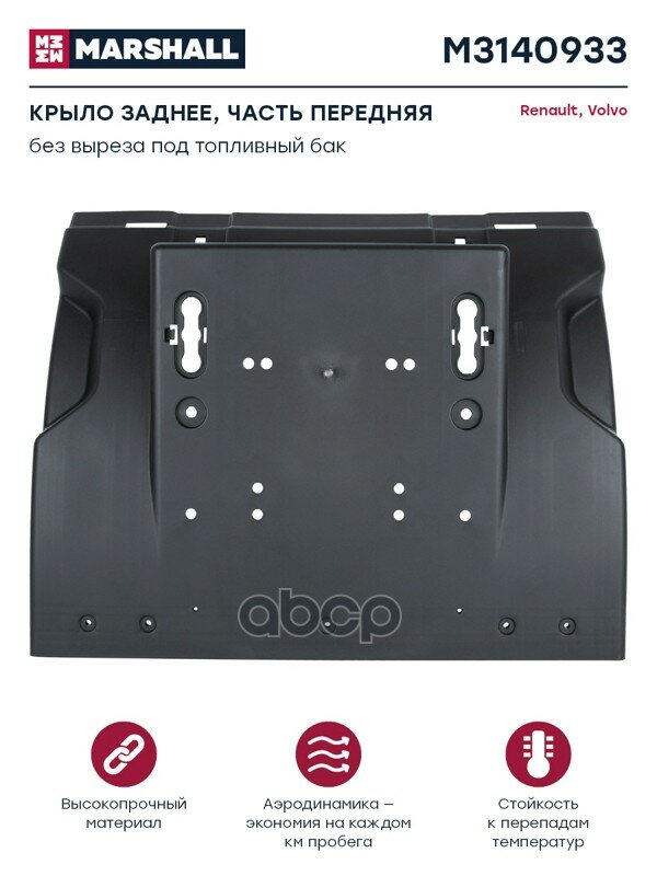 Крыло заднее часть передняя черный пластик VOLVO о н 21094391 M3140933 MARSHALL арт. M3140933