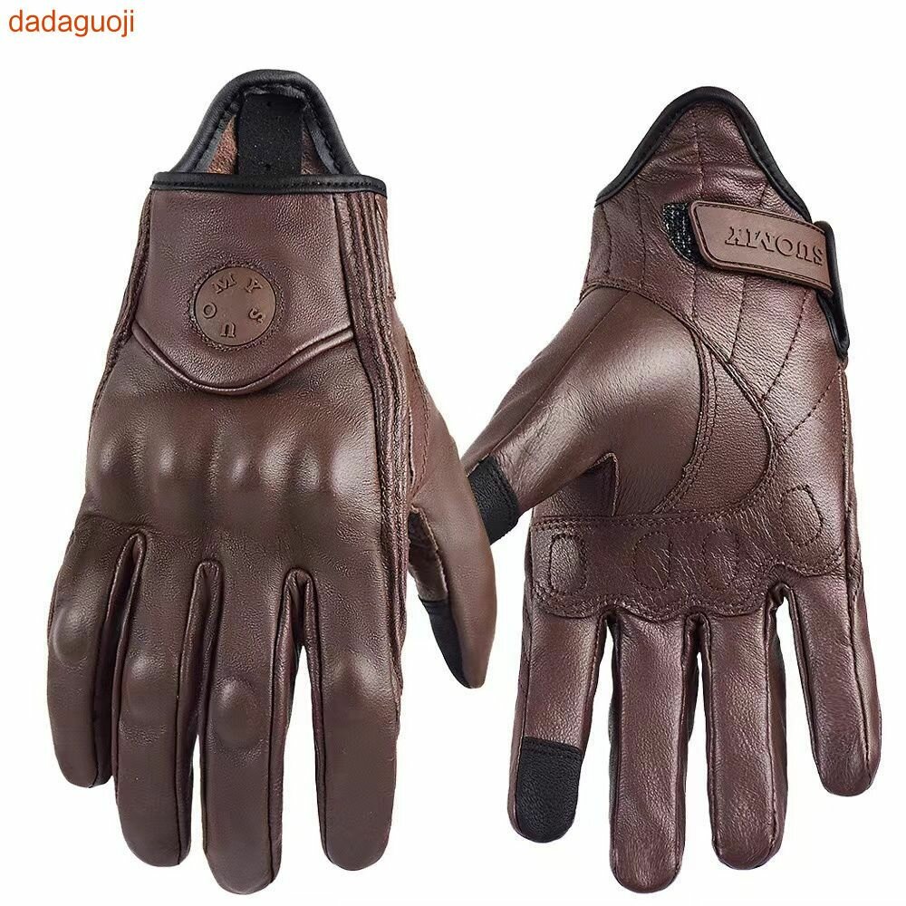 Мотоперчатки кожаные Розовые Suomy