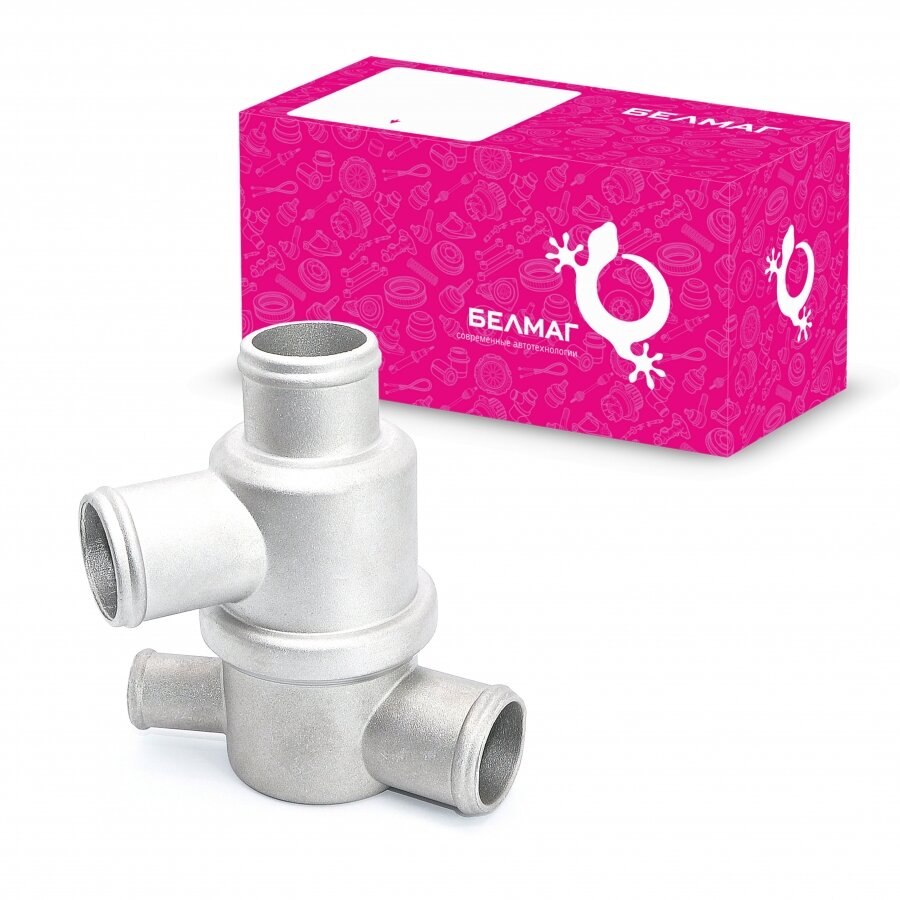 Термостат ВАЗ 2108, ВАЗ 2109, ВАЗ 21099 карбюратор (85 градусов, с корпусом в сборе) БелМаг 2108-1306010