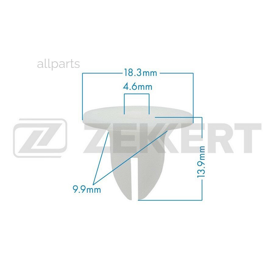 ZEKKERT BE-1459 Клипса крепёжная Mercedes-Benz (миним. кол-во заказа 10 шт)