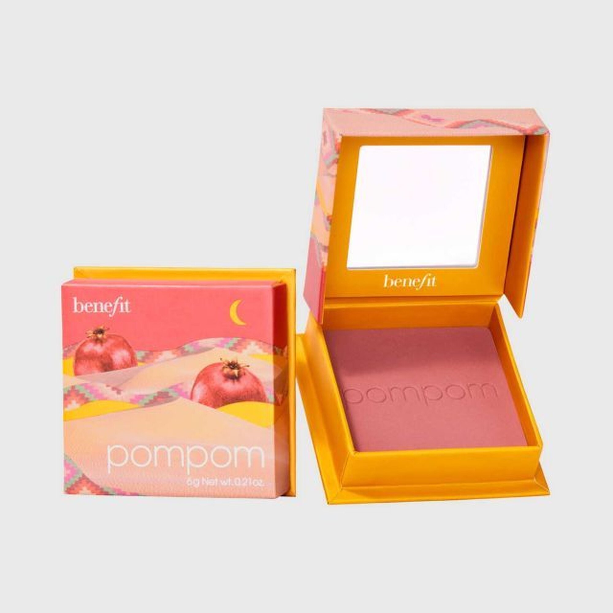Румяна для лица Benefit PomPom, оттенок розовый, сухие, вес 6 гр