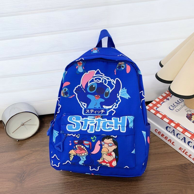 Cute love bubble ice cream lilo angel cartoon printed children backpack for kids school and playtime indigo