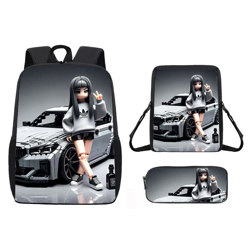 Рюкзак мультяшный с удобными воздушными ремнями и большим объемом для студентов размер 27