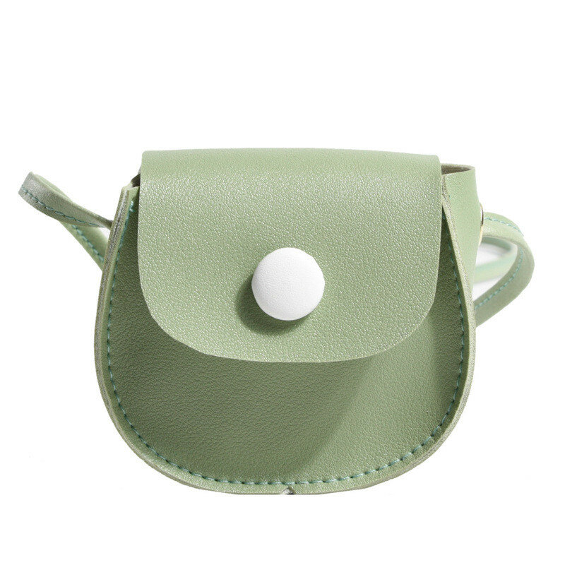 Детская сумка через плечо из эко-кожи с легкой и прочной конструкцией для повседневного использования зеленый