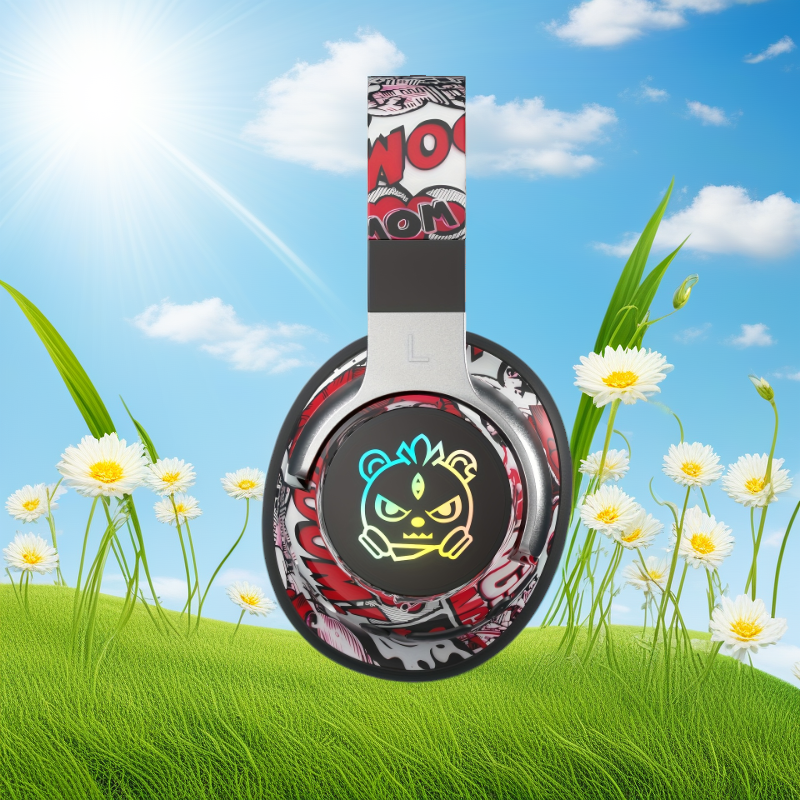 Беспроводные наушники с микрофоном и шумоподавлением амбушюры из пены памяти легкие USB-C быстрая зарядка глубокий бас складные для игр путешествий дома офиса