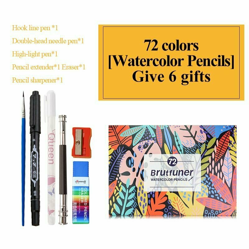 Карандаши цветные brutfuner 180colors oil & акварельный цве