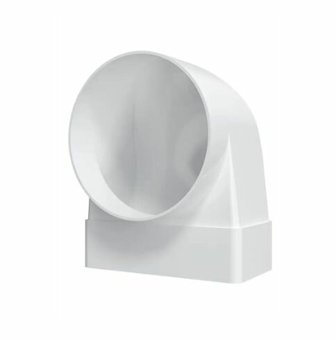 Переходник вентиляционный для плоских воздуховодов Fonet D100 мм 55x110 мм пластик