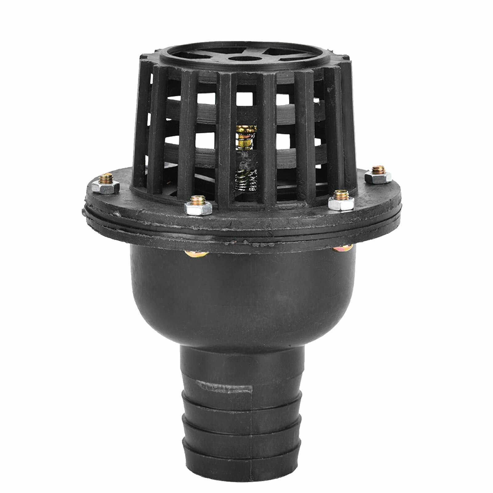 1,5-дюймовый черный ПВХ донный клапан водяного насоса, плоский обратный клапан низкого давления для систем жидкости и насосов, прочный