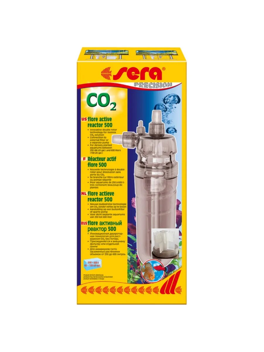 Реактор Sera Flore CO2, для аквариумов от 250 до 600л, многоразовый