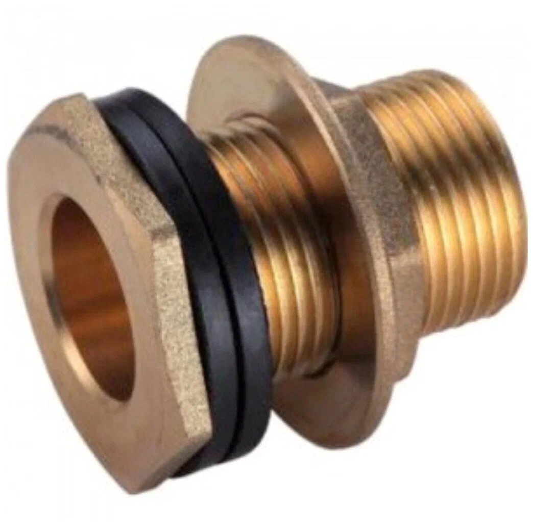 Переходник для резервуара с фланцем Frap F344.04, 1/2", латунь