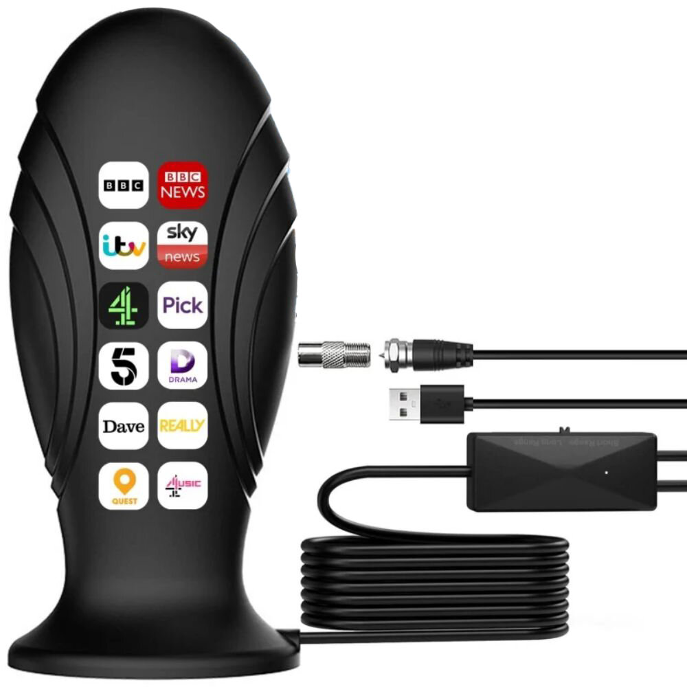 Комнатная цифровая телевизионная антенна с мощным сигналом 4K HD TV с усилителем сигнала для Smart TV и старых телевизоров